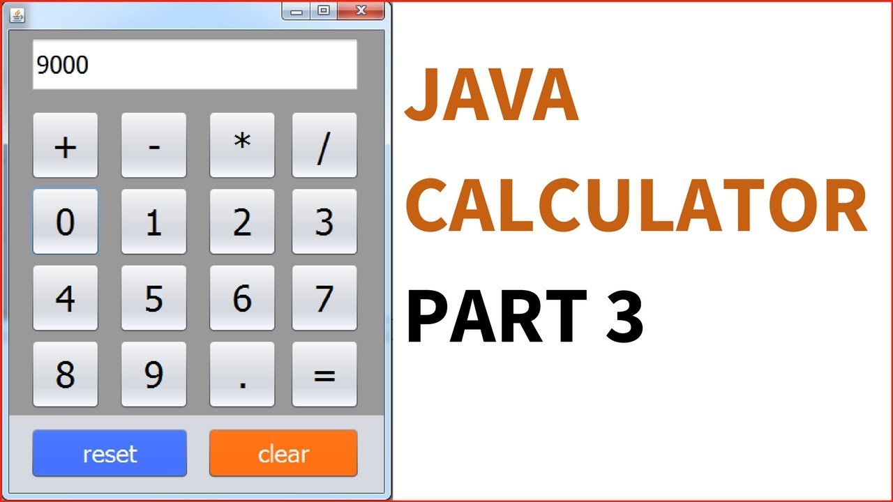 JAVA - How To Make A Calculator In Java Using NetBeans [ with source code ] Part:3