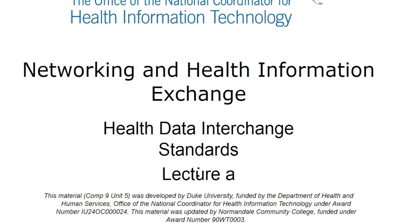 ONC Component 9 Unit 5 Lecture a