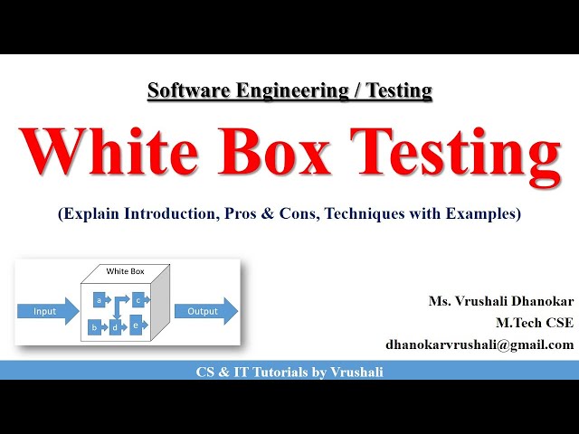 Understanding White Box Testing: Techniques, Advantages, and ...