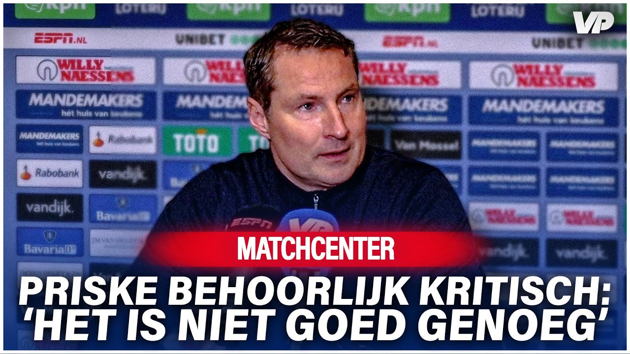 Priske uitgesproken na Feyenoord-zege: "Het is niet goed genoeg"