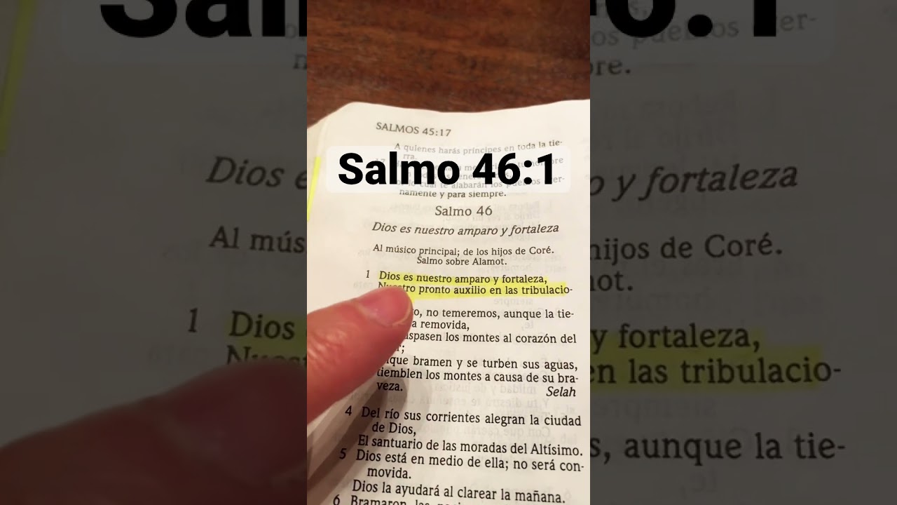 Dios es nuestro auxilio en las tribulaciones Amén. Salmo 46:1