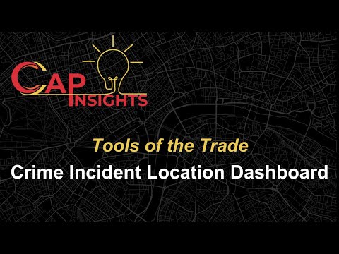 Tools of the Trade: Crime Incident Location Dashboard