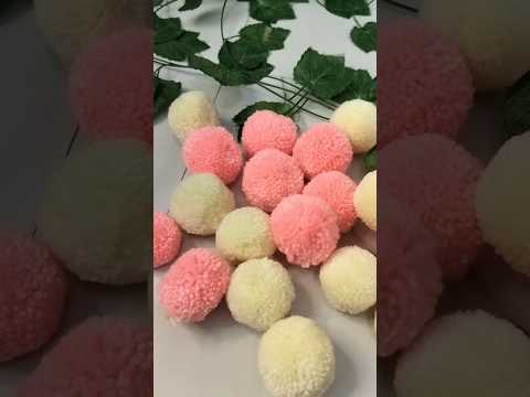Create Fluffy Pom Poms With These Creative Techniques || Diy Pom Poms #trending #shorts #diy #craft