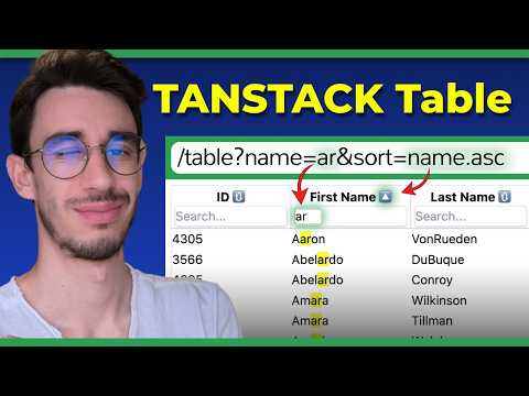 TanStack Table: Backend Pagination, Filter & Sort with TanStack Query + TanStack Router