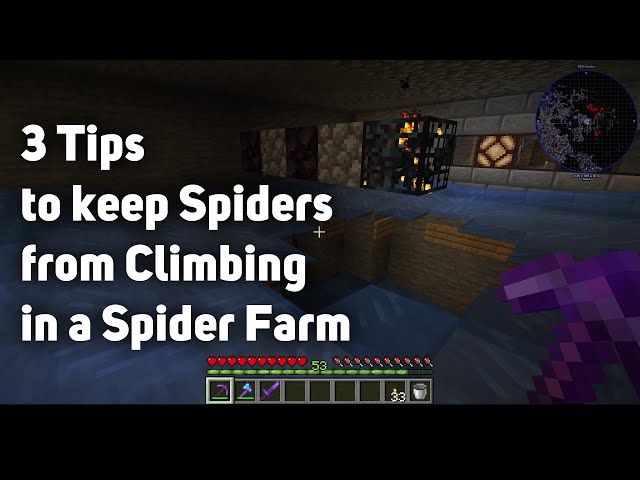 How to stop spiders from climbing walls in Minecraft