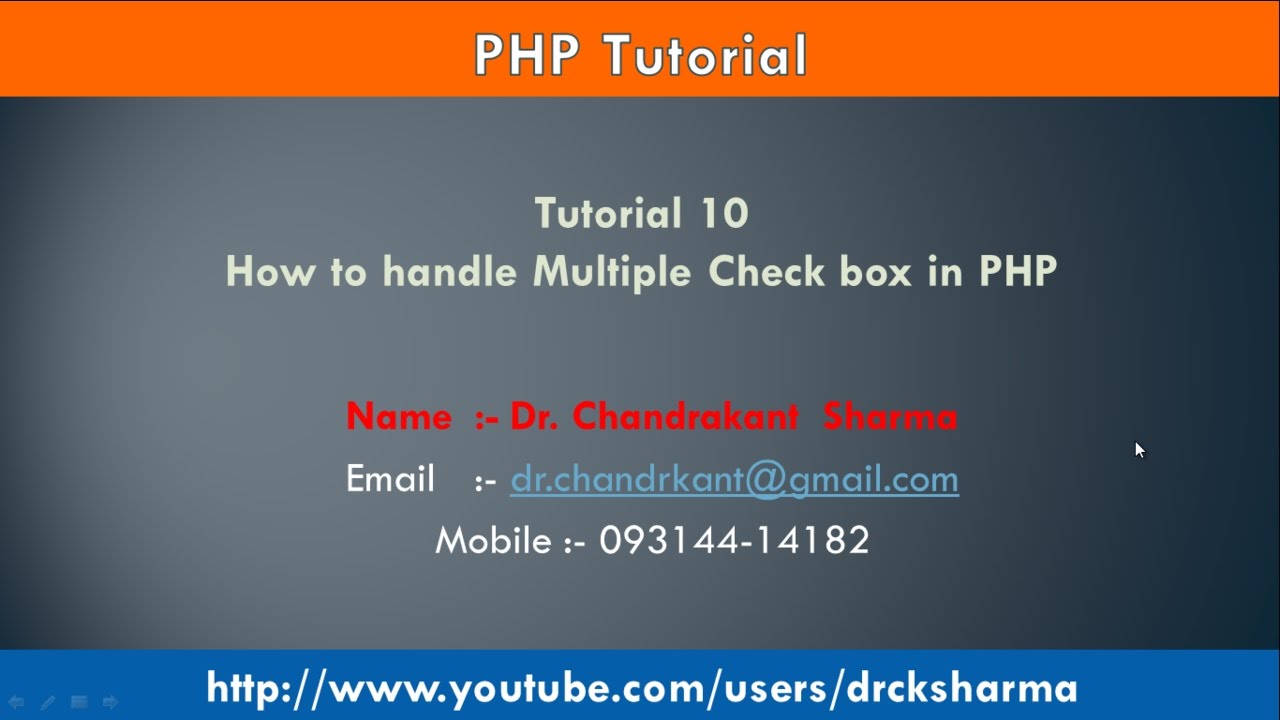 Multiple Check box in PHP