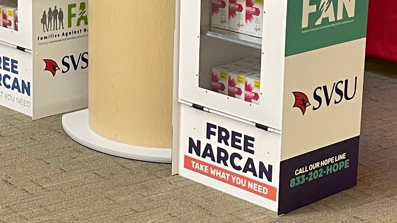 Narcan rescue boxes to be placed at SVSU and Delta College