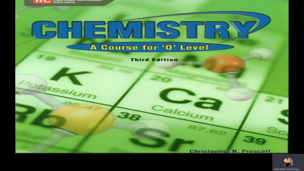 Chemistry  A Course for O level Reference Book || For Class O level Chemistry 5070