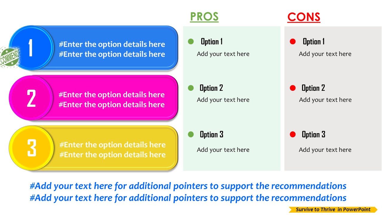 Options Slide in PowerPoint | How to make an interactive PowerPoint presentation | Free Download
