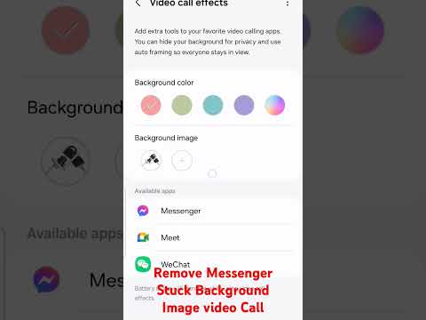 Messenger Video Call Background Stuck Image Problem SOLUTION FINALLY !!!