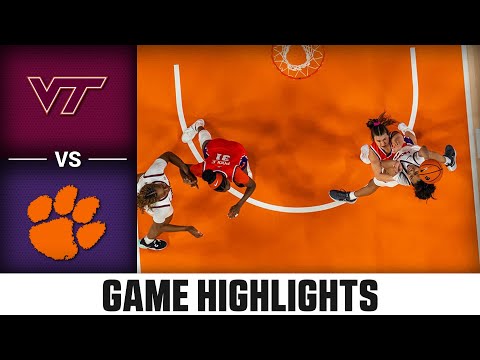 Virginia Tech vs. Clemson Game Highlights | 2024-25 ACC Women’s Basketball