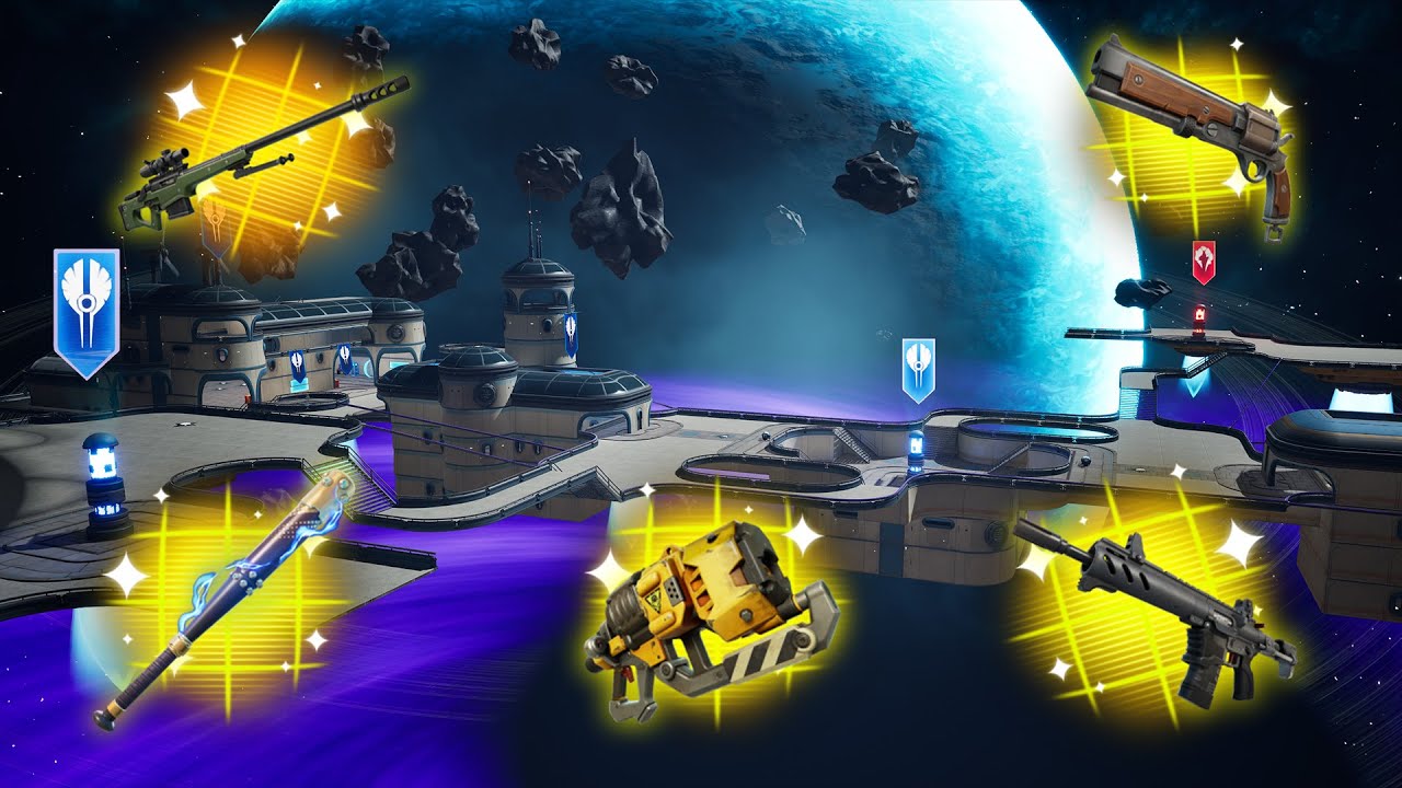 The Platform (Red Vs Blue) competitive, practice Fortnite map for team play!