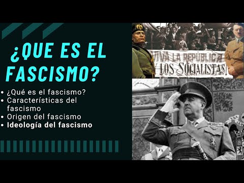 ¿QUE ES EL FASCISMO? RESUMEN