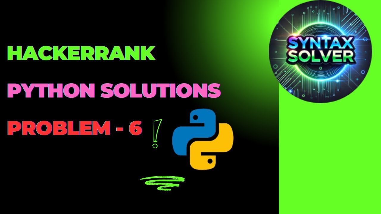 #6: Loops | HackerRank Python Solutions | #programminglife #python #education #coding
