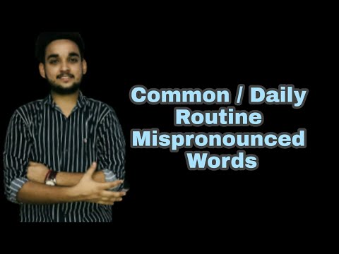 Some Daily routine English words we mispronounce || Learn Pronunciation properly || #hitesh rana