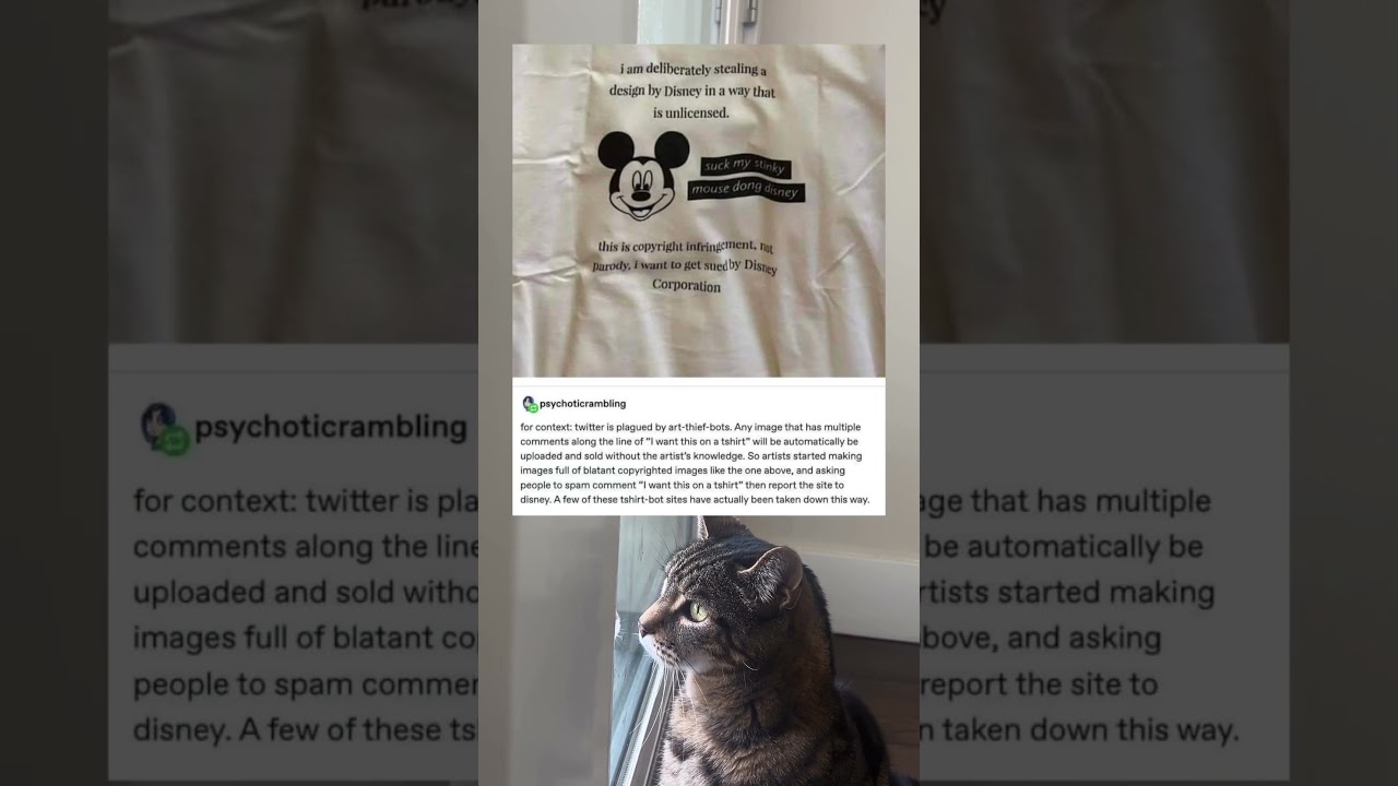 How Artists Tricked T-Shirt Bots Into Getting Sued by Disney #copyright #art