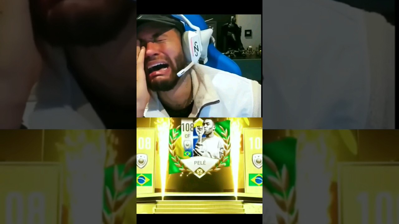 opening Pele pack Neymar Jr crying 😭 #shorts #football