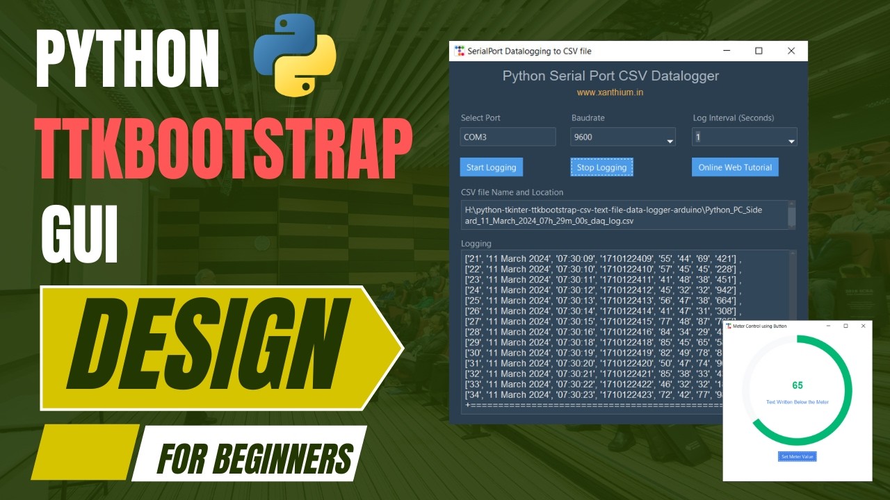 Complete Python, tkinter, ttkbootstrap GUI development tutorial for Beginners