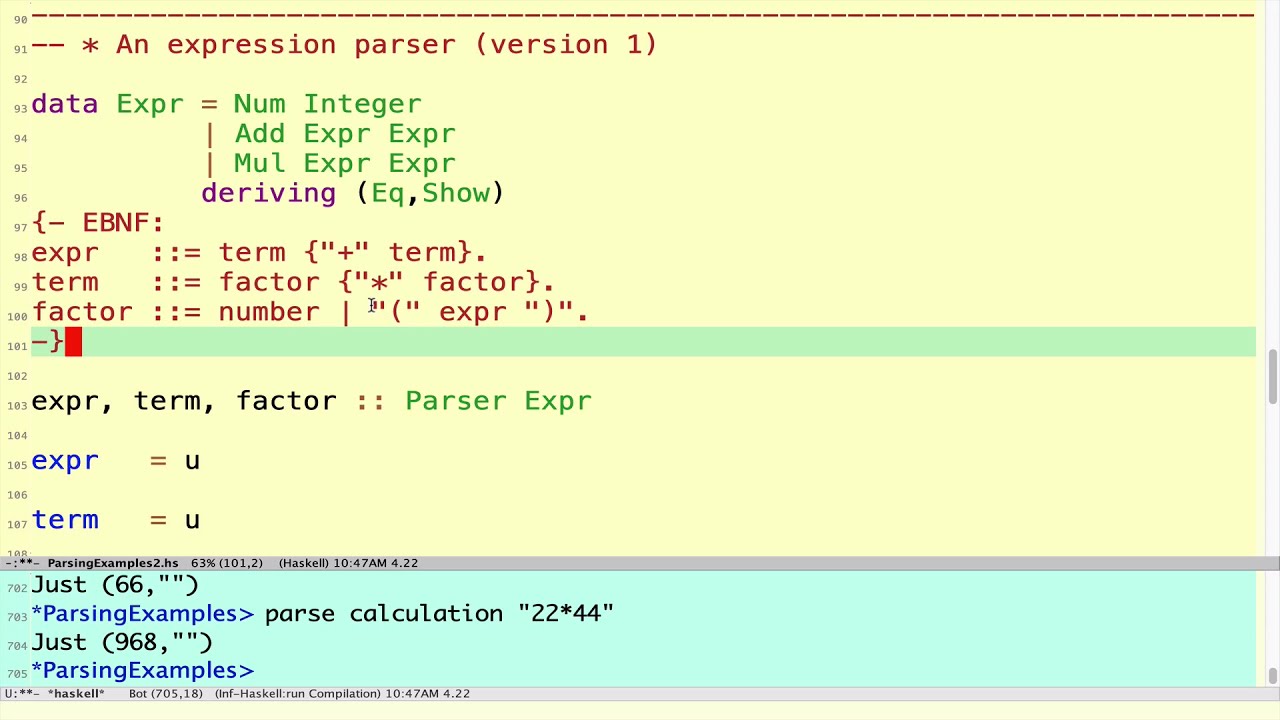 5A (4) Expression Parser version 1