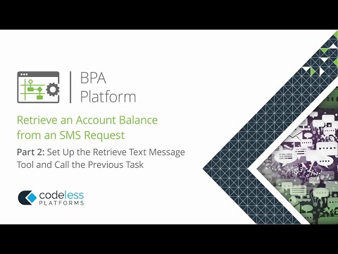 BPA Platform Foundation: How to Retrieve an Account Balance from an SMS Request Part 2