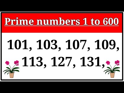 Prime Numbers Between 1 and 600 || prime Numbers 1 to 600 || 1 to 600 prime Numbers