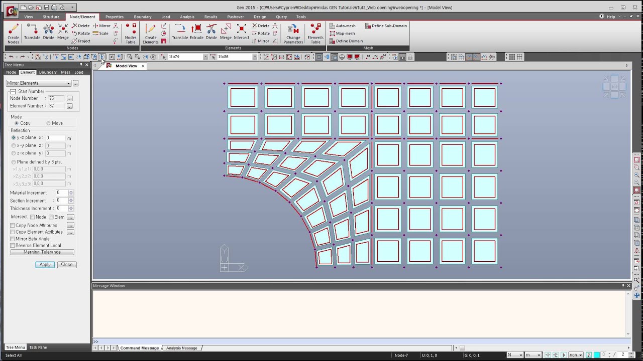 [midas GEN] Mirror Elements