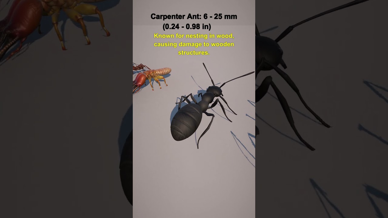 What are the largest ants in the world?  #comparison #insects #ant #ants   #spider