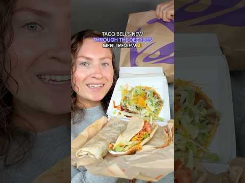 taco bell ACTUALLY brought back these menu items! a full review 🔔🌮 #tacobell #fastfood