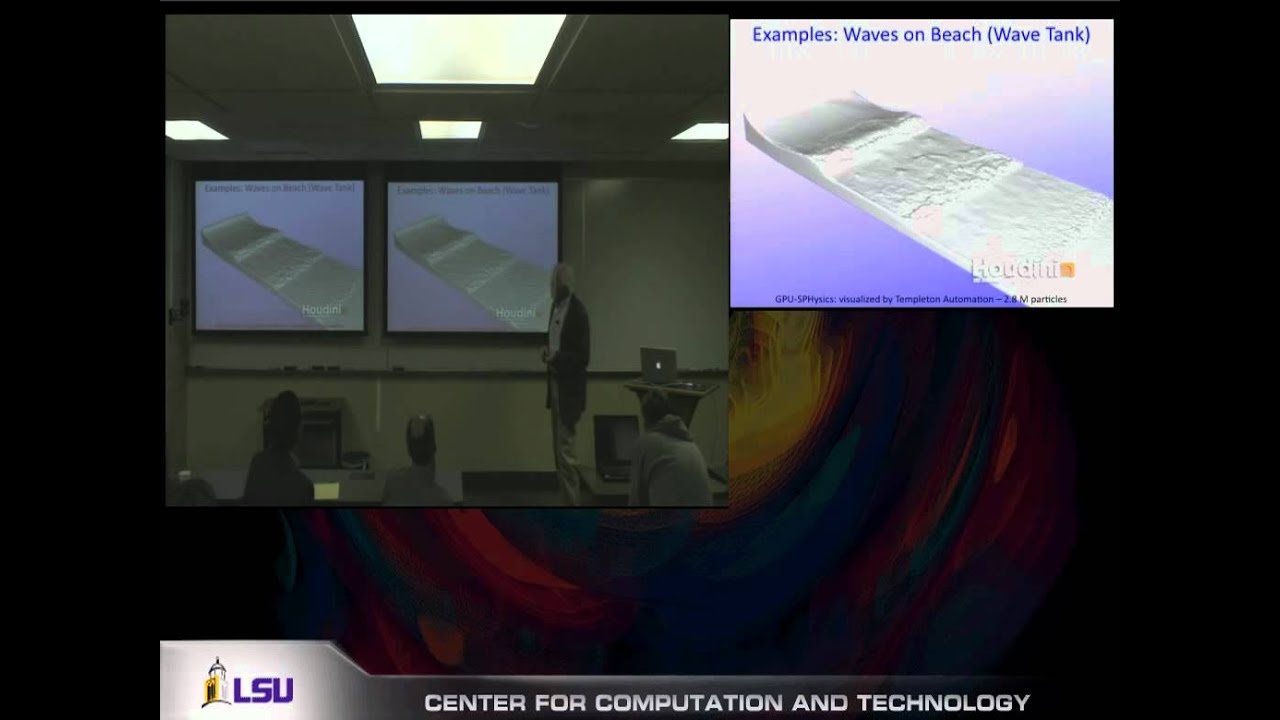 Modeling Free Surface Flows with GPUSPH a GPU accelerated SPH Code