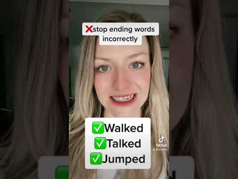 End words correctly-STOP mispronunciation