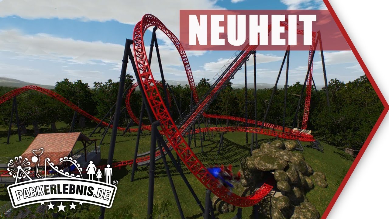 Video-Animation zu Achterbahn "Dynamite" neu 2019 im Freizeitpark Plohn