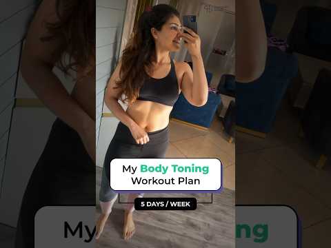 My BODY TONING workout plan // MyHealthBuddy