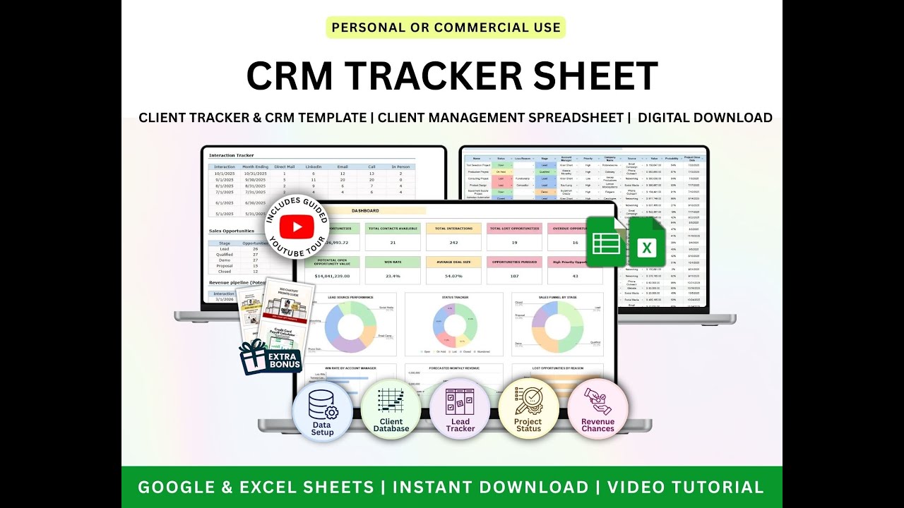 Customer Relationship Management Spreadsheet Tutorial #crm #crmsolutions
