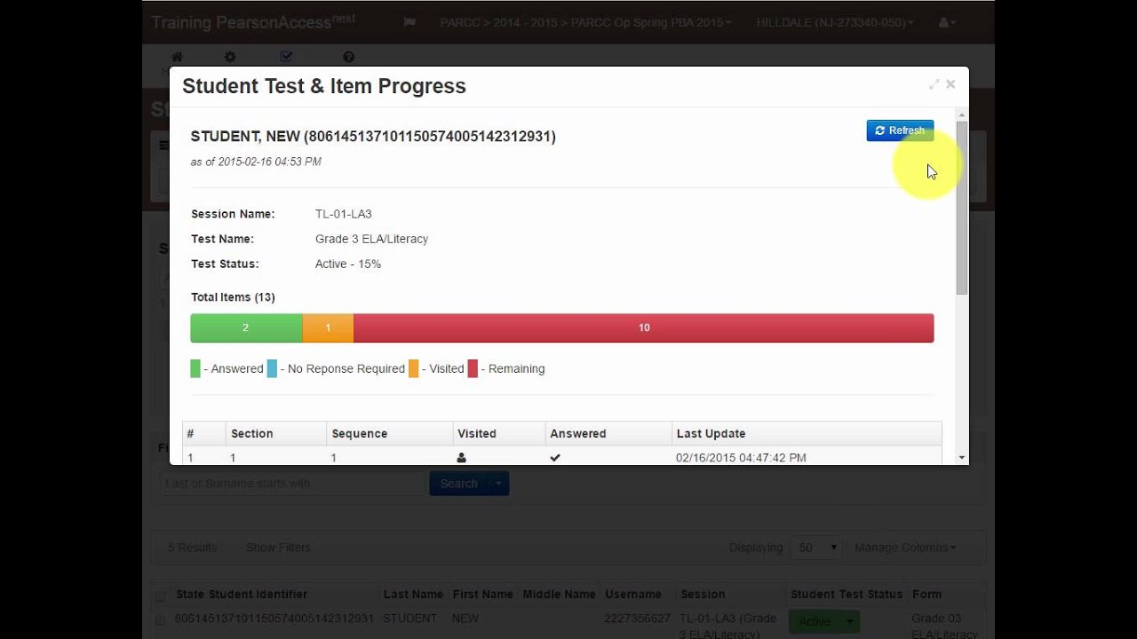 PearsonAccessNext Test Administrator Training (Spring 2015)