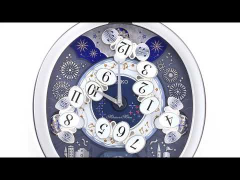 Seiko Silver Melody In Motion Clock QXM379S