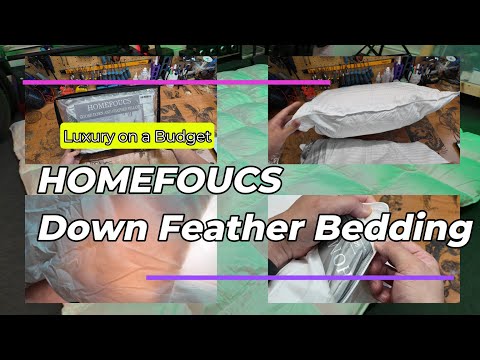 HOMEFOUCS Down Feather Bedding Unboxing Review by Benson Chik