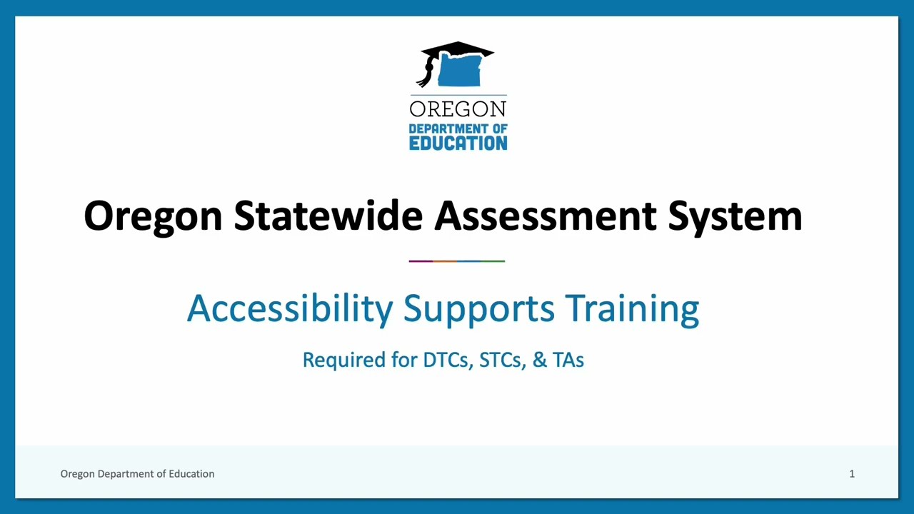 Accessibility Supports Video