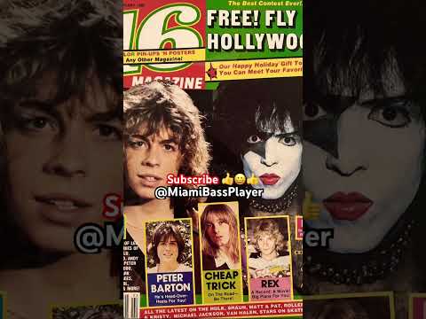 Leif Garret & Paul Stanley cover on vintage 16 Magazine #kiss #paulstanley #song #miamibassplayer