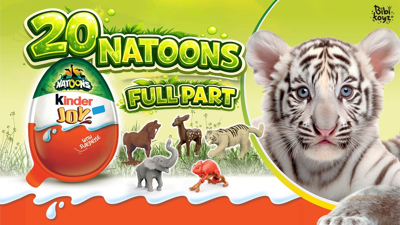 Kinder Natoons Full Part 🐯✨ | 20 Kinder Natoons Toys Unboxing ASMR