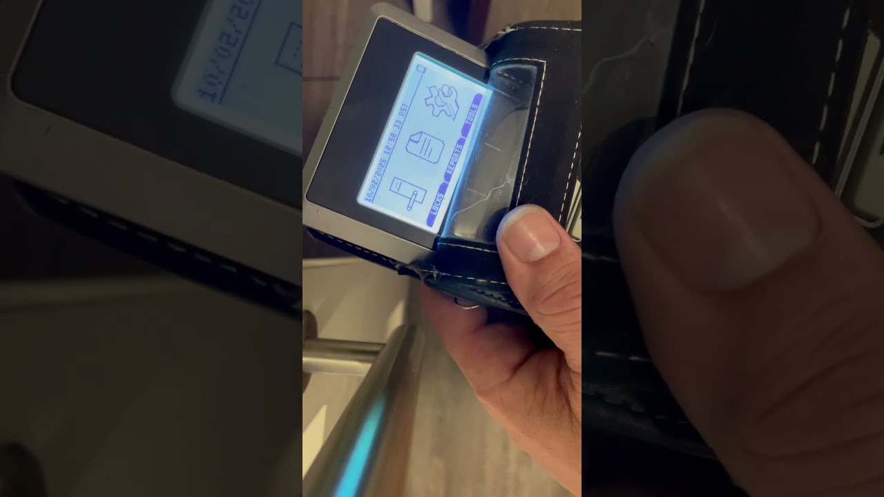 Using our KABA Saflok Door Programmer #facilitymaintenance #doors #lock