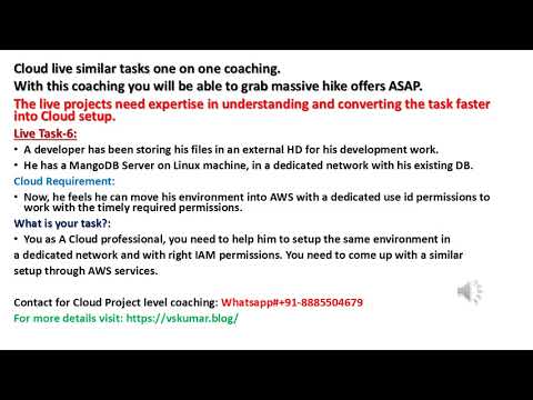 Live tasks-6: AWS Cloud infrastructure building through coaching ...