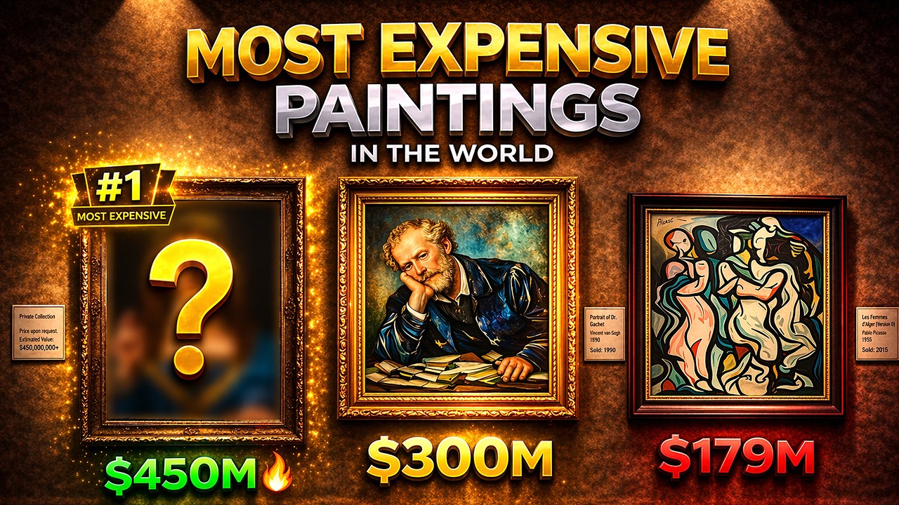 Most Expensive Paintings In the World - Expensive Paintings Ever sold | 3D Comparison