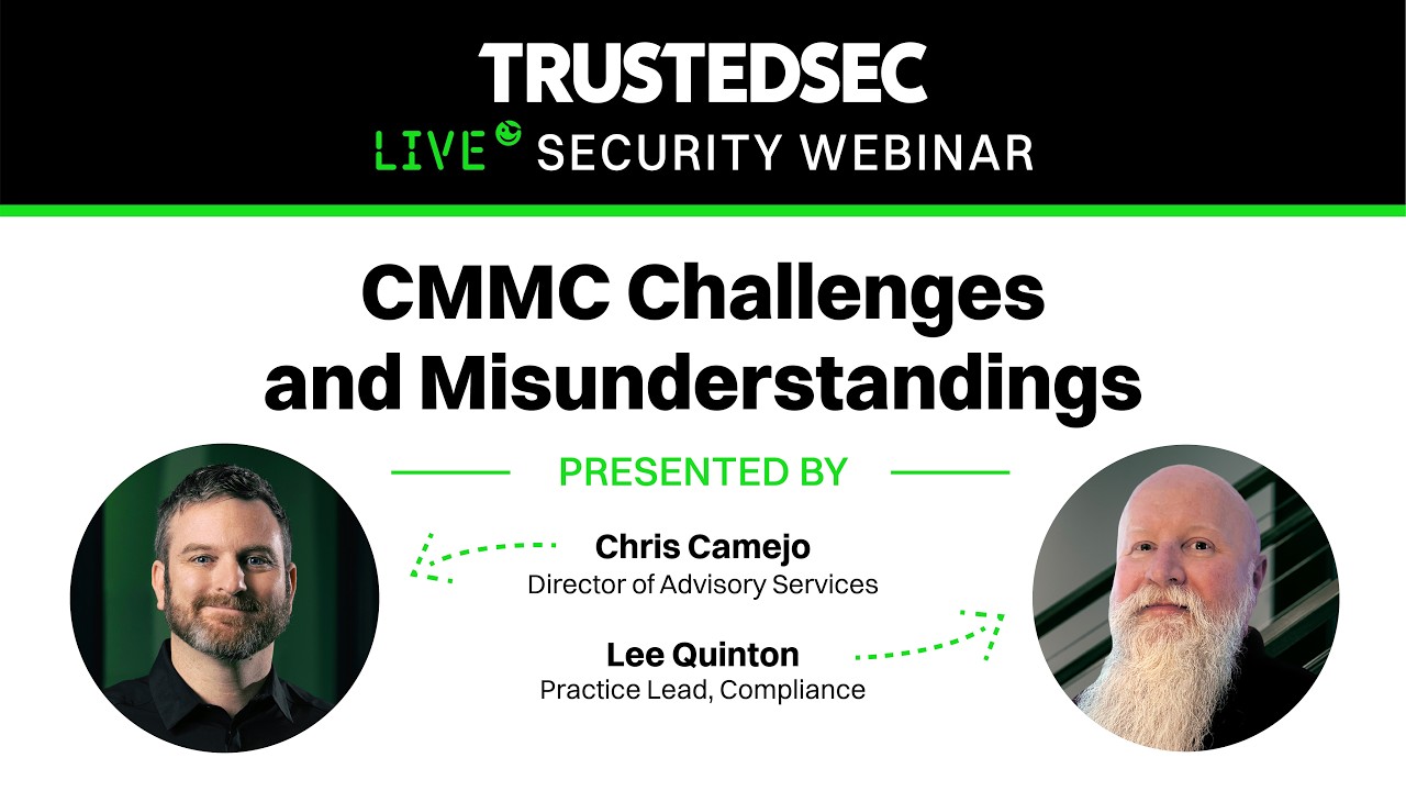 Webinar - CMMC Challenges and Misunderstandings