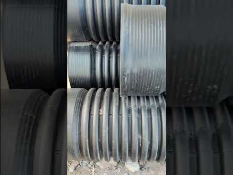 HDPE double wall corrugated pipe