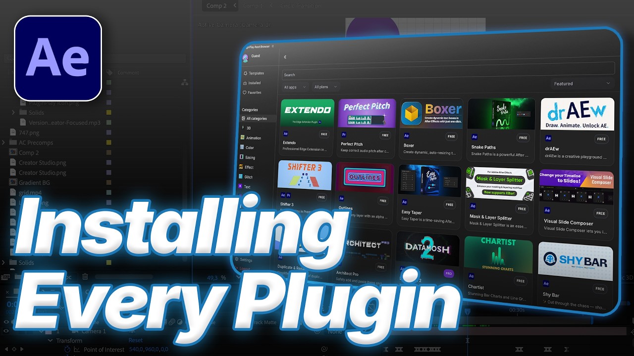 Bringing every plugin into After Effects