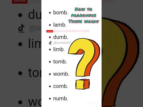 The right pronunciation of "mb" words. #shorts #youtubeshorts #youtube #english #like #education