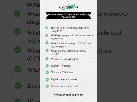 Most Important CSS Interview Questions & Answers 2023