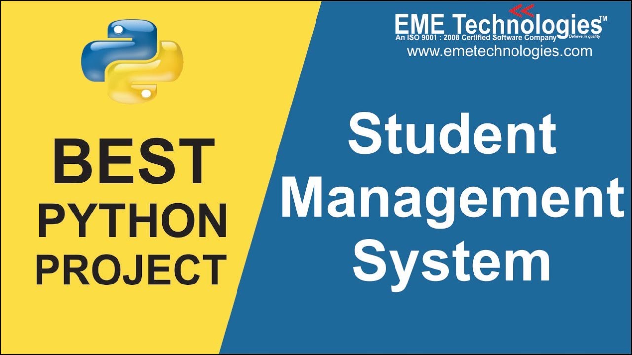 Student Management System Application Project in Python | Download Free Project Source Code