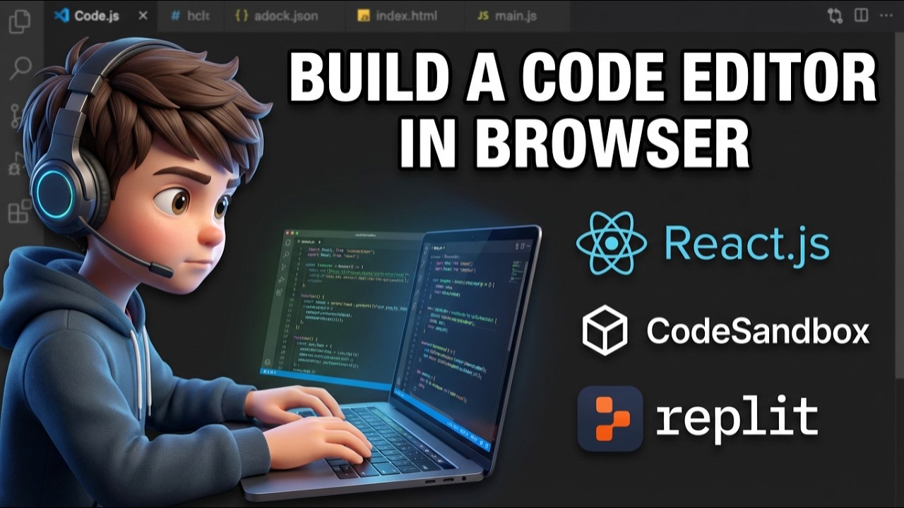 Build a React CodeSandBox & Replit Clone (Angular,React,Vue) Code Compiler IDE in Browser Using TS