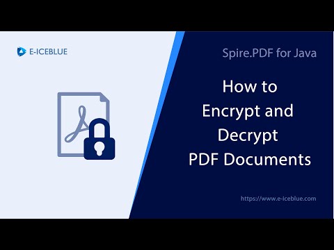 How to Encrypt and Decrypt PDF Documents in Java